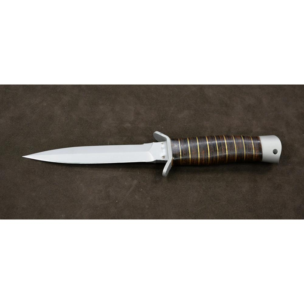 Нож охотничий "Кобра" с кожаной ручкой (Мелита-К) купить - Мытищи