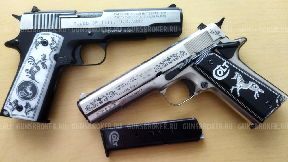 Охолощенный пистолет Кольт 1911 (COLT 1911, KIMAR, ITALY) 10х24 купить ...