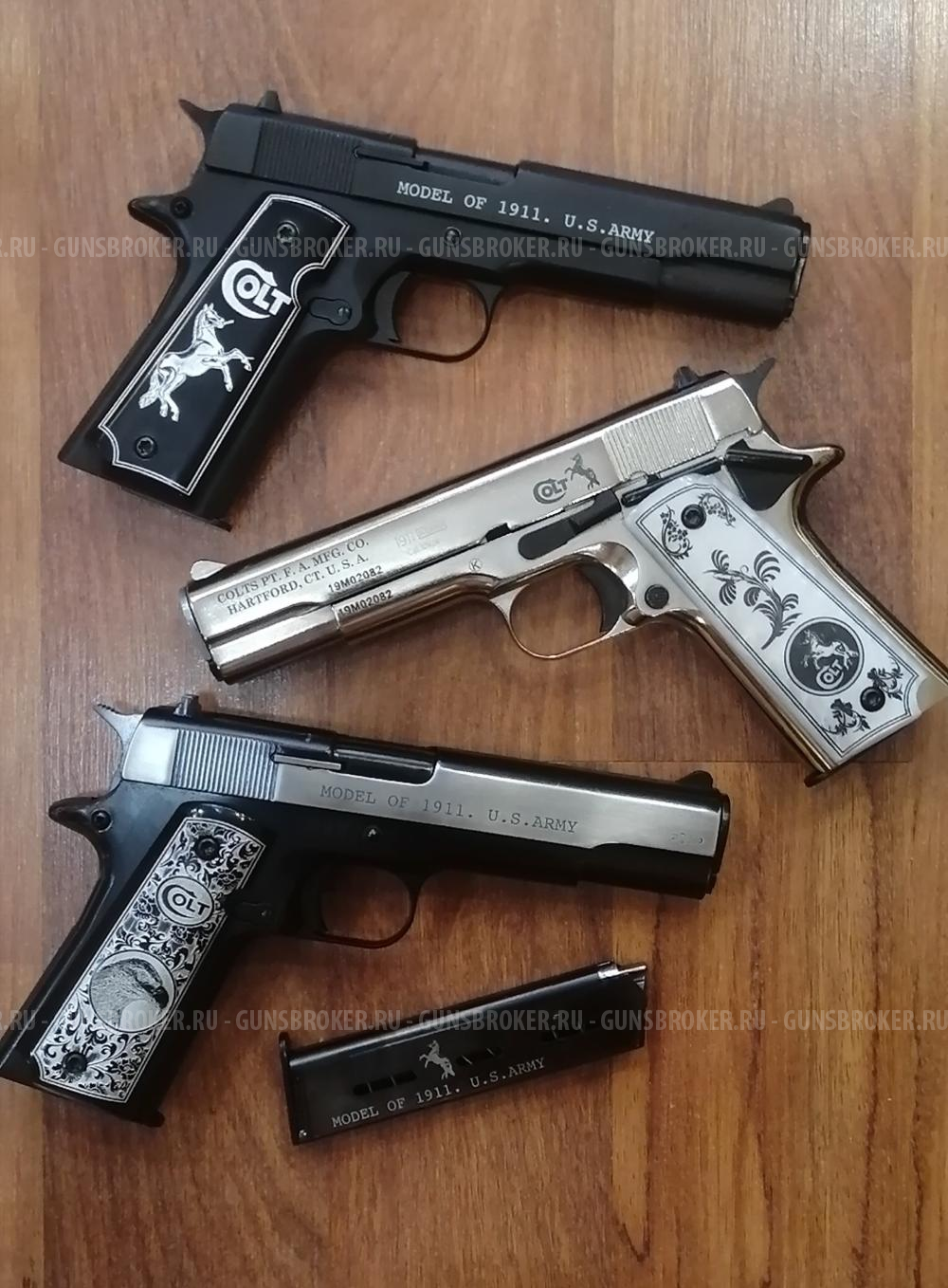 Охолощенный пистолет Кольт 1911 (COLT 1911, KIMAR, ITALY) 10х24 купить ...