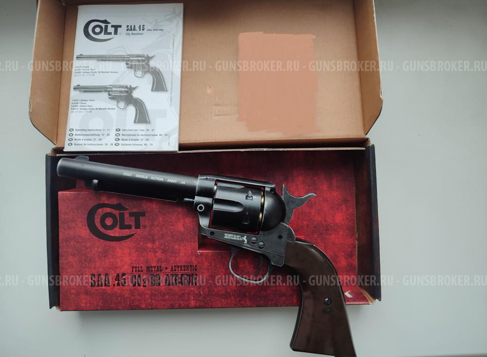 Фотографии Пневматический револьвер - Umarex Colt SAA .45 ВВ. Фотографии Пневматический револьвер - Umarex Colt SAA .45 ВВ.
