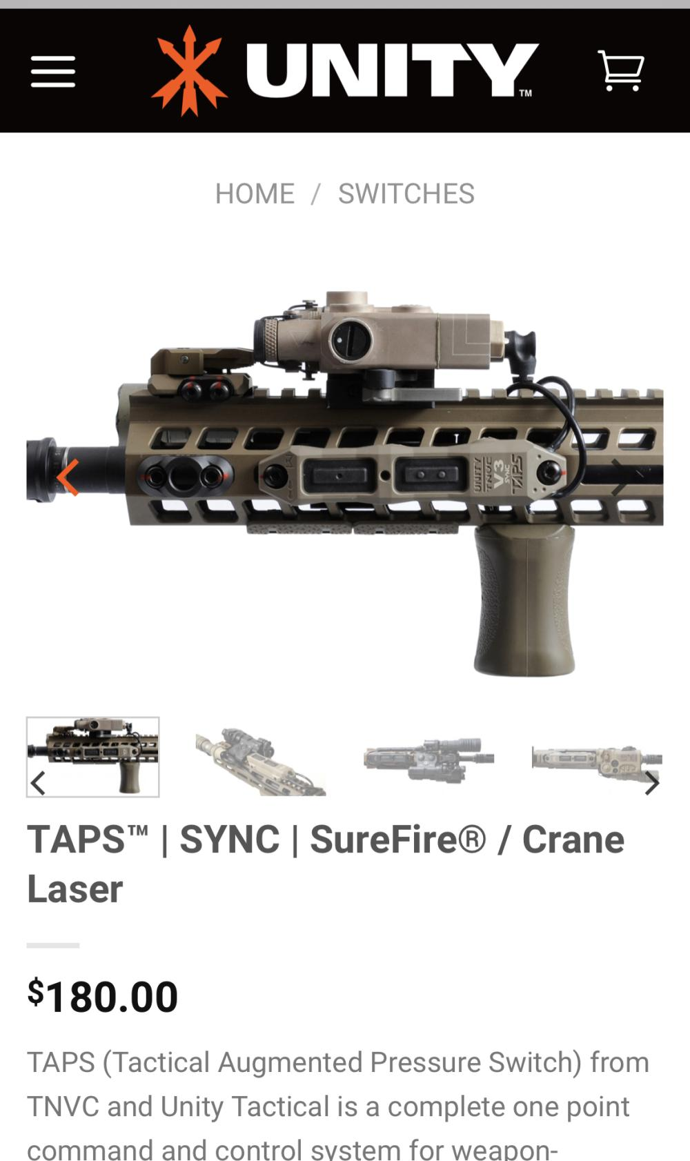 Фотографии Unity Tactical TAPS switch Кнопка лазера фонаря АР 15, AR15 ...